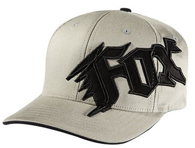 Fox Racing Mens New Generation Flexfit Hat Cap Grey